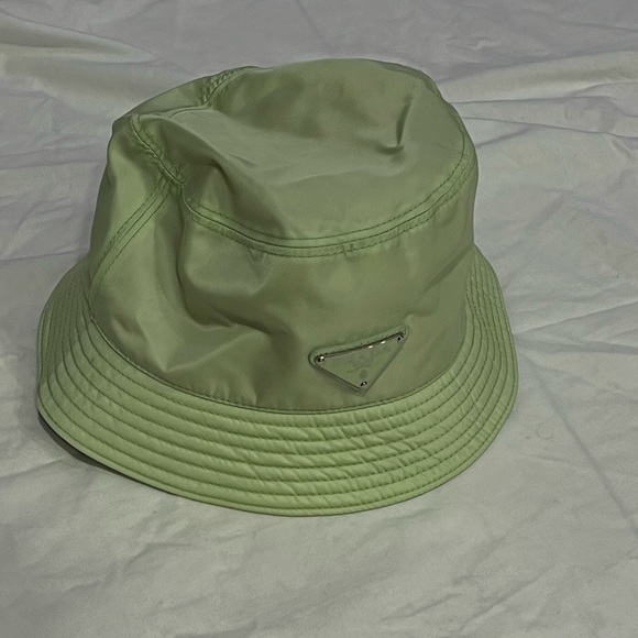 Prada | Accessories | Prada Nylon Mint Bucket Hat | Poshmark